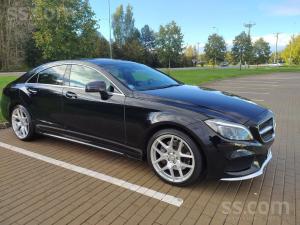 Melns Mercedes-Benz CLS 350 2015 Rīga, ar dzinēja tilpumu 3.00 L un nobraukumu 146 tūkst. km par 19000 €, foto  vietnē AUTOMOTO.COM.LV