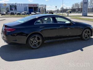 Black Mercedes-Benz CLS 350 2018 in Riga, with an engine capacity of 3.00 L and mileage of 178 thousand km for 28900 €, photo 5 on AUTOMOTO.COM.LV