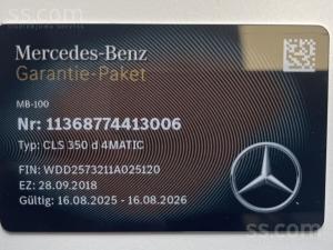 Black Mercedes-Benz CLS 350 2018 in Riga, with an engine capacity of 3.00 L and mileage of 178 thousand km for 28900 €, photo 13 on AUTOMOTO.COM.LV
