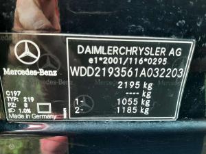 Черный Мерседес ЦЛС 350 2005 в Каунас, объемом двигателя 3.50 л и пробегом 246 тыс. км за 3000 €, фото 13 на AUTOMOTO.COM.LV