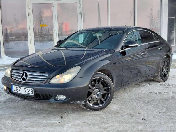 Black Mercedes-Benz CLS 350 2008 in Vilnius, with an engine capacity of 3.50 L and mileage of 279 thousand km for 5500 €, photo 3 on AUTOMOTO.COM.LV
