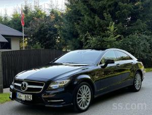 Black Mercedes-Benz CLS 350 2012 in Riga, with an engine capacity of 3.00 L and mileage of 278 thousand km for 10900 €, photo  on AUTOMOTO.COM.LV