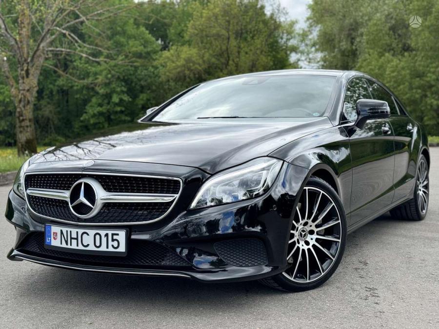 Black Mercedes-Benz CLS 350 2014 in Kaunas, with an engine capacity of 3.00 L and mileage of 95 thousand km for 23900 €, photo 8 on AUTOMOTO.COM.LV