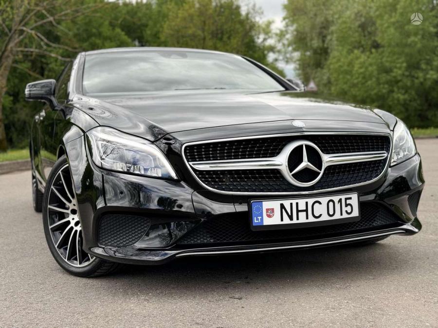 Black Mercedes-Benz CLS 350 2014 in Kaunas, with an engine capacity of 3.00 L and mileage of 95 thousand km for 23900 €, photo 14 on AUTOMOTO.COM.LV