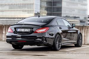 Black Mercedes-Benz CLS 350 2015 in Riga, with an engine capacity of 3.50 L and mileage of 254 thousand km for 13500 €, photo 5 on AUTOMOTO.COM.LV