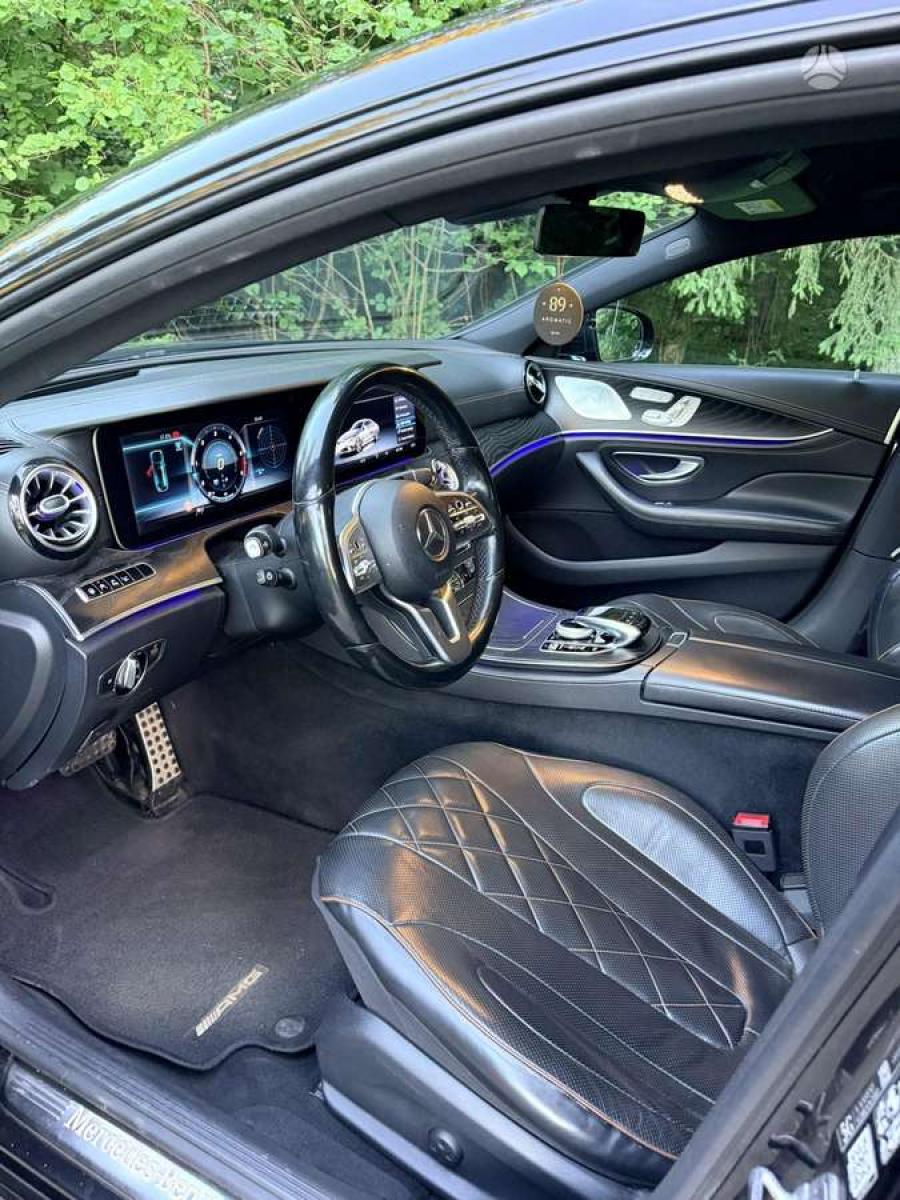 Black Mercedes-Benz CLS 350 2018 in Kaunas, with an engine capacity of 2.93 L and mileage of 234 thousand km for 30000 €, photo 11 on AUTOMOTO.COM.LV