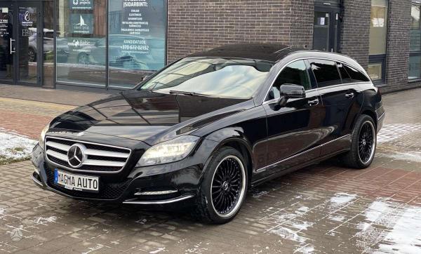 Black Mercedes-Benz CLS 350 2013 in Marijampole, with an engine capacity of 2.99 L and mileage of 330 thousand km for 12650 €, photo 2 on AUTOMOTO.COM.LV