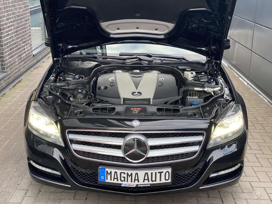 Black Mercedes-Benz CLS 350 2013 in Marijampole, with an engine capacity of 2.99 L and mileage of 330 thousand km for 12650 €, photo 40 on AUTOMOTO.COM.LV