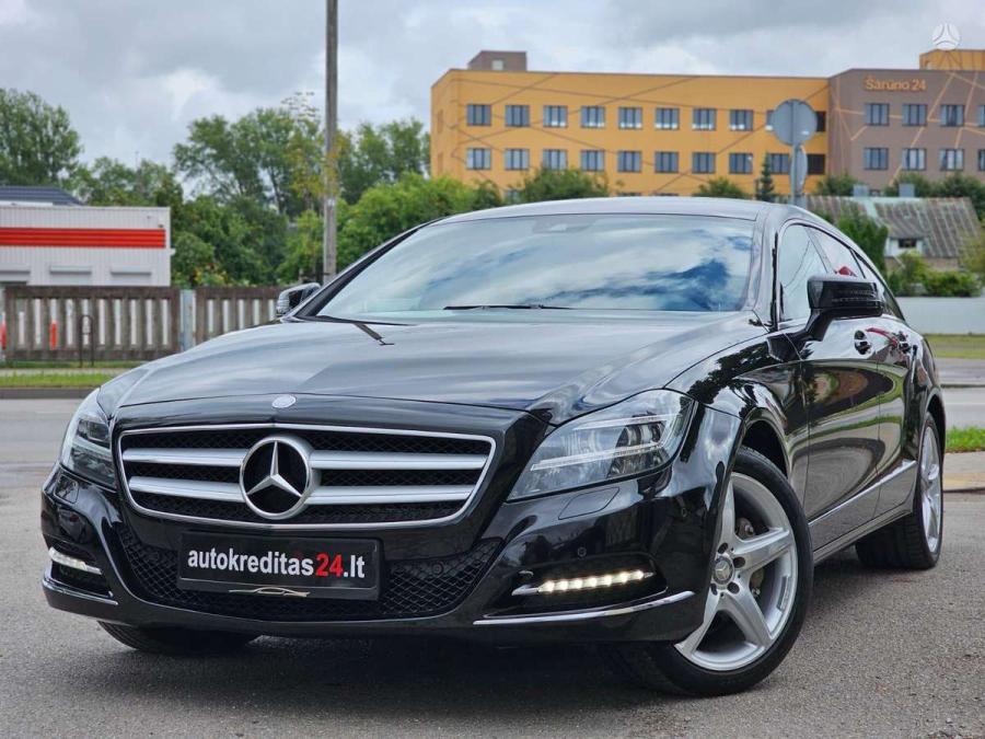 Black Mercedes-Benz CLS 350 2013 in Siauliai, with an engine capacity of 2.99 L and mileage of 232 thousand km for 12950 €, photo 1 on AUTOMOTO.COM.LV