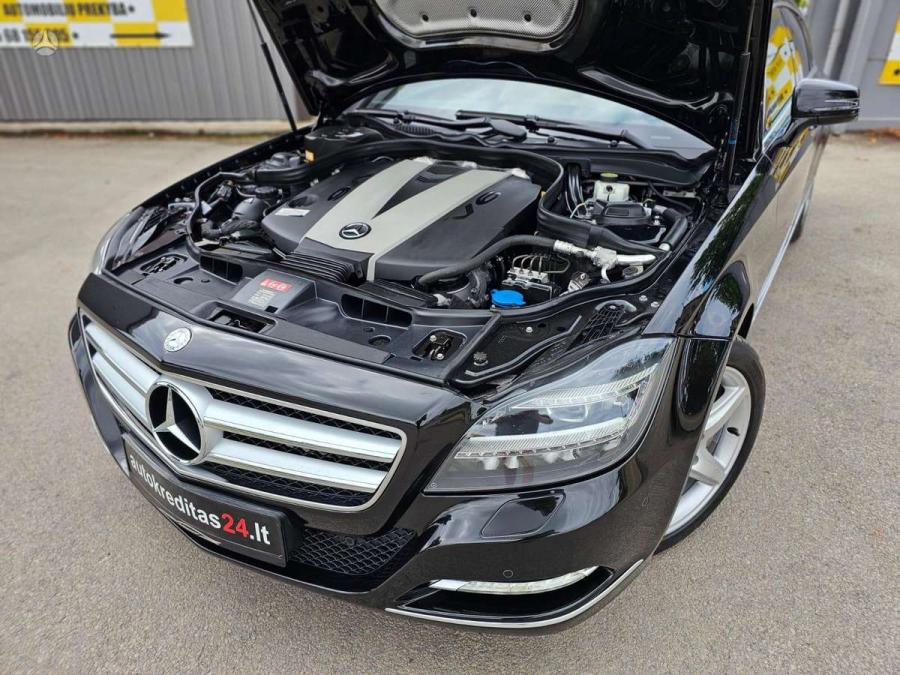 Black Mercedes-Benz CLS 350 2013 in Siauliai, with an engine capacity of 2.99 L and mileage of 232 thousand km for 12950 €, photo 41 on AUTOMOTO.COM.LV