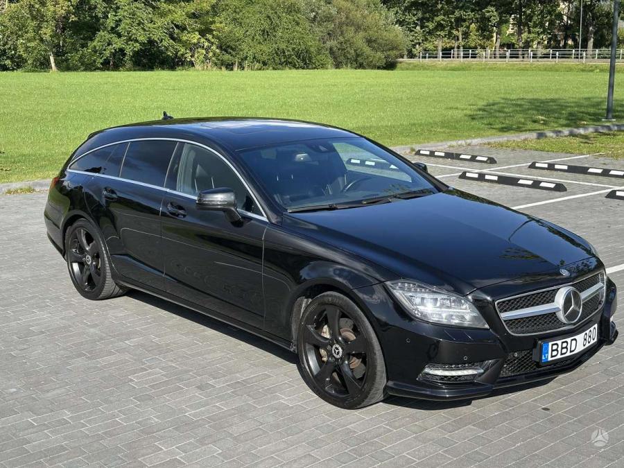 Black Mercedes-Benz CLS 350 2013 in Kaunas, with an engine capacity of 2.99 L and mileage of 399 thousand km for 11800 €, photo 12 on AUTOMOTO.COM.LV