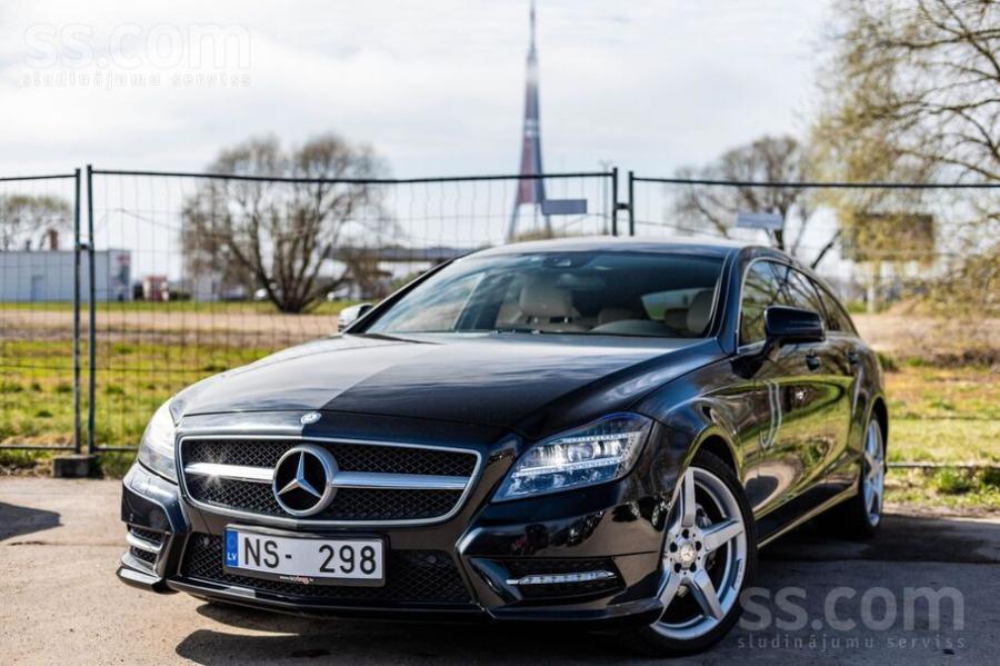 Черный Мерседес ЦЛС 350 2014 в Рига, объемом двигателя 3.00 л и пробегом 300 тыс. км за 14290 €, фото 1 на AUTOMOTO.COM.LV