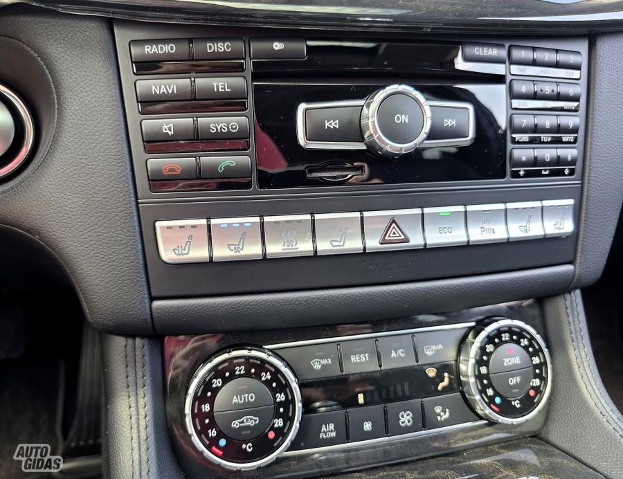 Black Mercedes-Benz CLS 350 2014 in Druskininkai, with an engine capacity of 3.00 L and mileage of 227 thousand km for 12350 €, photo 11 on AUTOMOTO.COM.LV