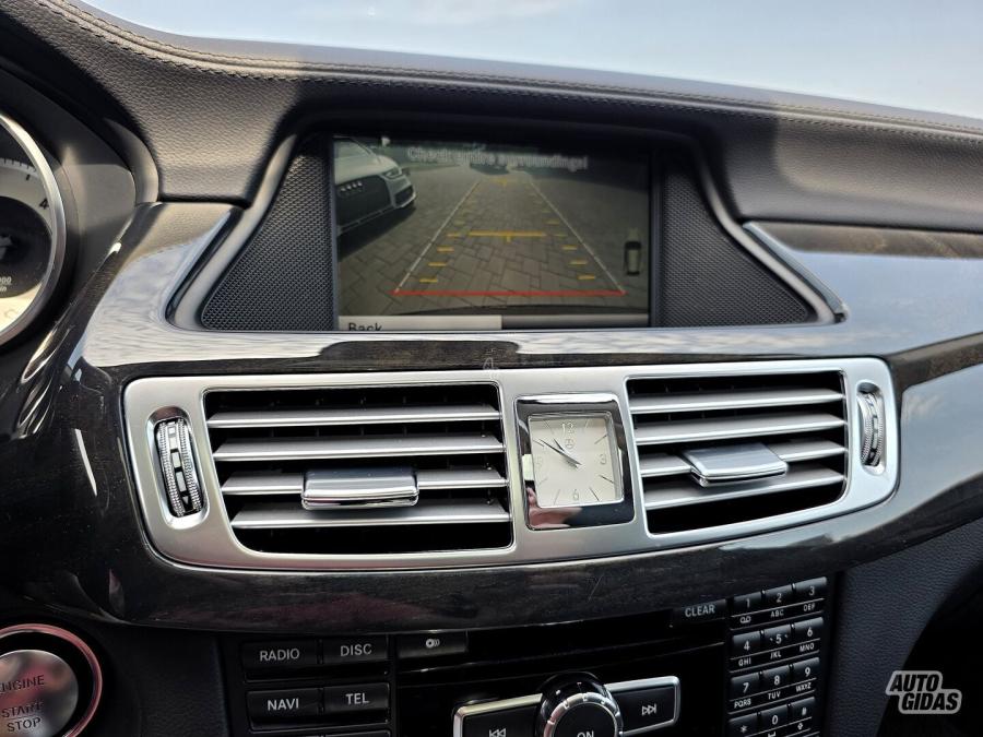 Black Mercedes-Benz CLS 350 2014 in Druskininkai, with an engine capacity of 3.00 L and mileage of 227 thousand km for 12350 €, photo 12 on AUTOMOTO.COM.LV