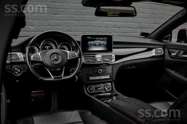 Black Mercedes-Benz CLS 350 2015 in Tukums, with an engine capacity of 3.00 L and mileage of 0 thousand km for 15990 €, photo 11 on AUTOMOTO.COM.LV