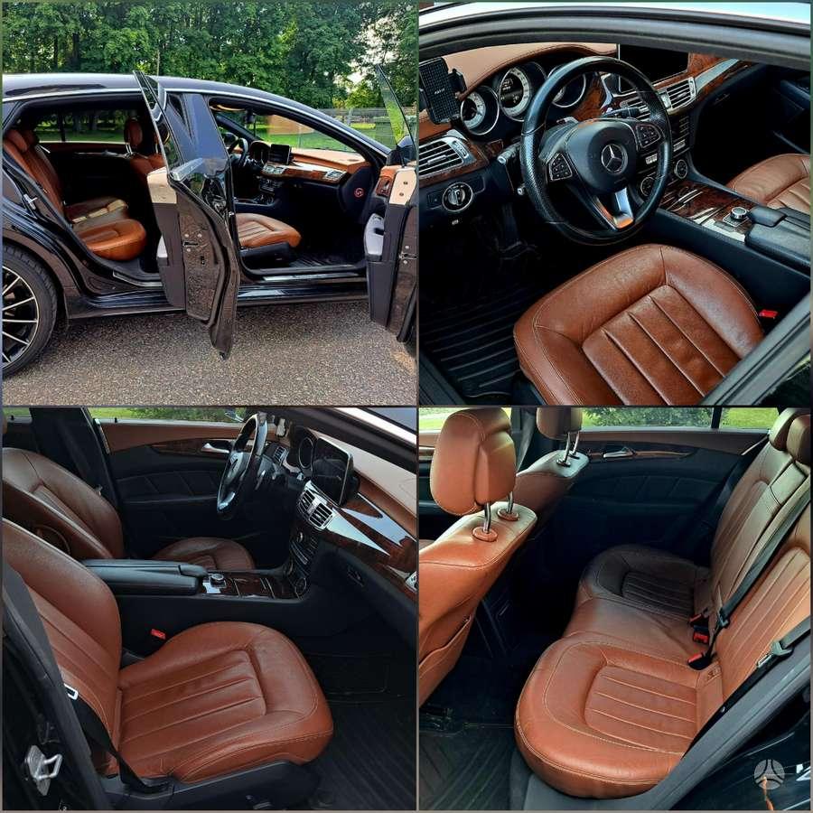 Black Mercedes-Benz CLS 350 2015 in Kaunas, with an engine capacity of 2.99 L and mileage of 360 thousand km for 14400 €, photo 2 on AUTOMOTO.COM.LV