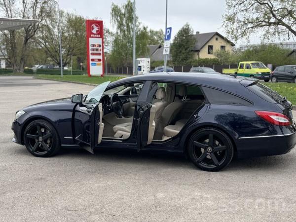 Blue Mercedes-Benz CLS 350 2014 in Riga, with an engine capacity of 3.00 L and mileage of 322 thousand km for 15590 €, photo 9 on AUTOMOTO.COM.LV