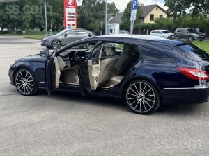 Blue Mercedes-Benz CLS 350 2014 in Riga, with an engine capacity of 3.00 L and mileage of 325 thousand km for 14990 €, photo 7 on AUTOMOTO.COM.LV