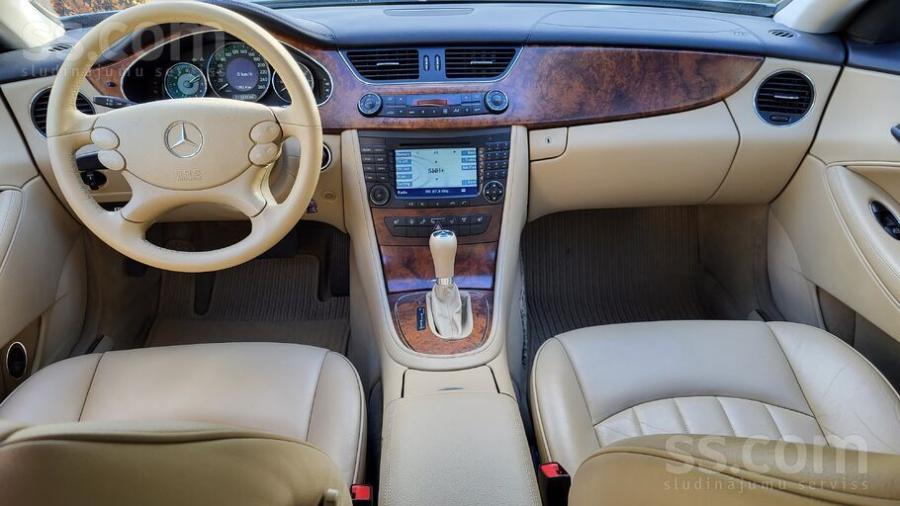 Brown Mercedes-Benz CLS 350 2005 in Ventspils, with an engine capacity of 3.50 L and mileage of 120 thousand km for 9950 €, photo 14 on AUTOMOTO.COM.LV