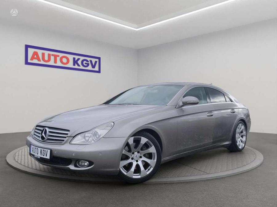 Grey Mercedes-Benz CLS 350 2006 in Vilnius, with an engine capacity of 3.50 L and mileage of 268 thousand km for 4999 €, photo 1 on AUTOMOTO.COM.LV