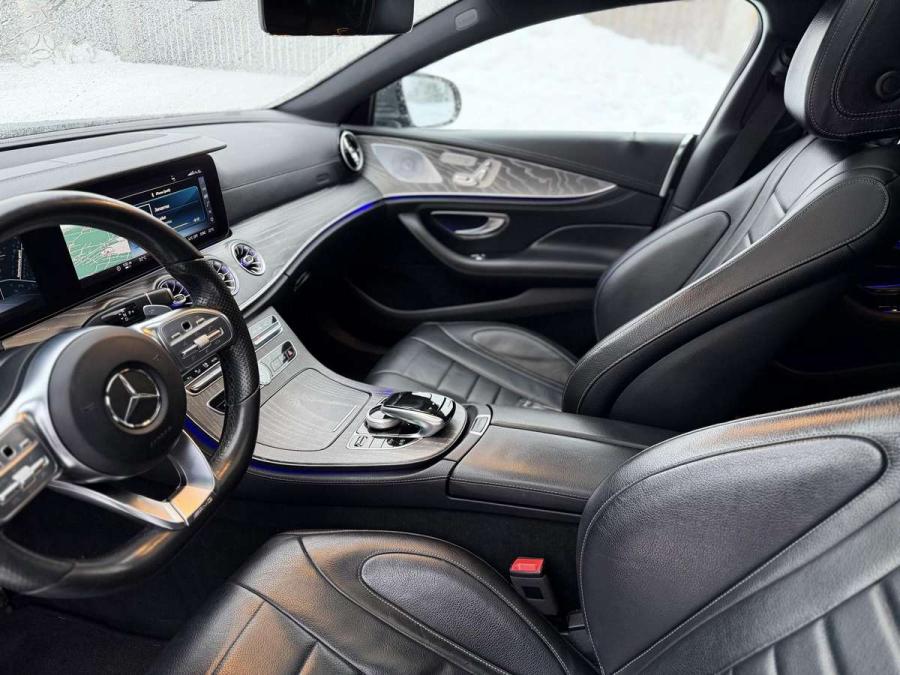 Grey Mercedes-Benz CLS 350 2018 in Vilnius, with an engine capacity of 2.93 L and mileage of 257 thousand km for 27900 €, photo 16 on AUTOMOTO.COM.LV