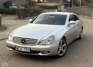 Grey Mercedes-Benz CLS 350 2005 in Vilnius, with an engine capacity of 3.50 L and mileage of 329 thousand km for 2950 €, photo  on AUTOMOTO.COM.LV