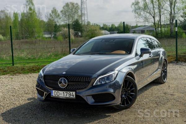 Pelēks Mercedes-Benz CLS 350 2015 Rīga, ar dzinēja tilpumu 3.00 L un nobraukumu 0 tūkst. km par 18990 €, foto 1 vietnē AUTOMOTO.COM.LV