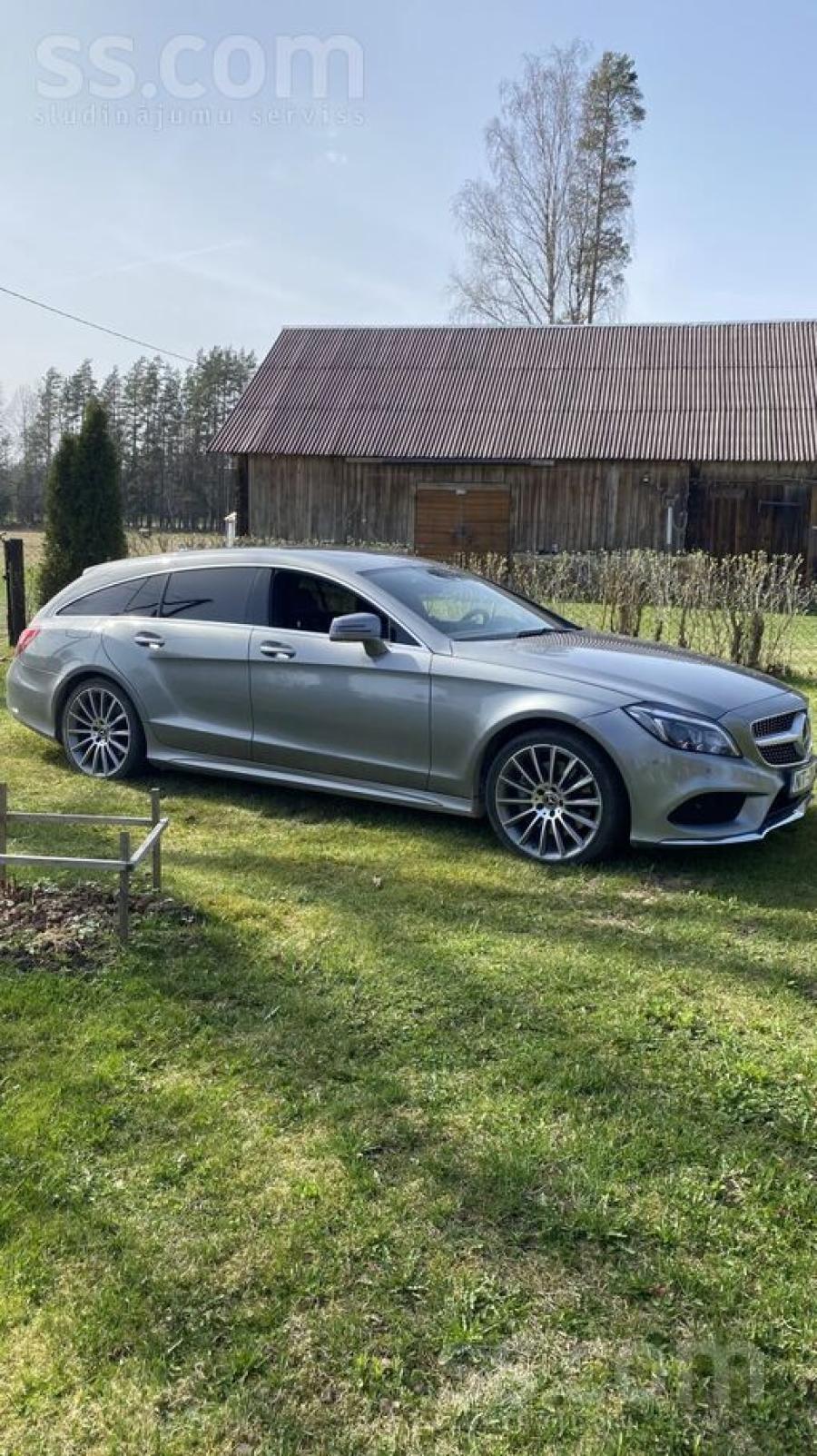 Grey Mercedes-Benz CLS 350 2015 in Riga, with an engine capacity of 3.00 L and mileage of 210 thousand km for 18500 €, photo 2 on AUTOMOTO.COM.LV