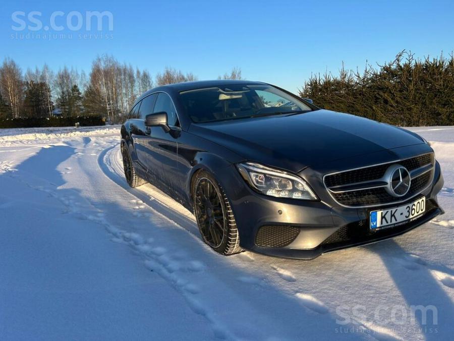 Pelēks Mercedes-Benz CLS 350 2015 Ogre, ar dzinēja tilpumu 3.00 L un nobraukumu 259 tūkst. km par 13200 €, foto 2 vietnē AUTOMOTO.COM.LV