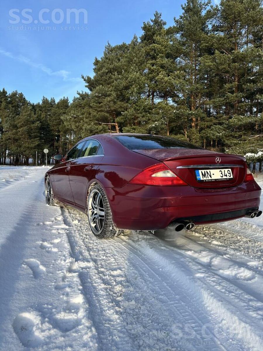 Sarkans Mercedes-Benz CLS 350 2005 Ventspils, ar dzinēja tilpumu 3.50 L un nobraukumu 260 tūkst. km par 4800 €, foto 5 vietnē AUTOMOTO.COM.LV