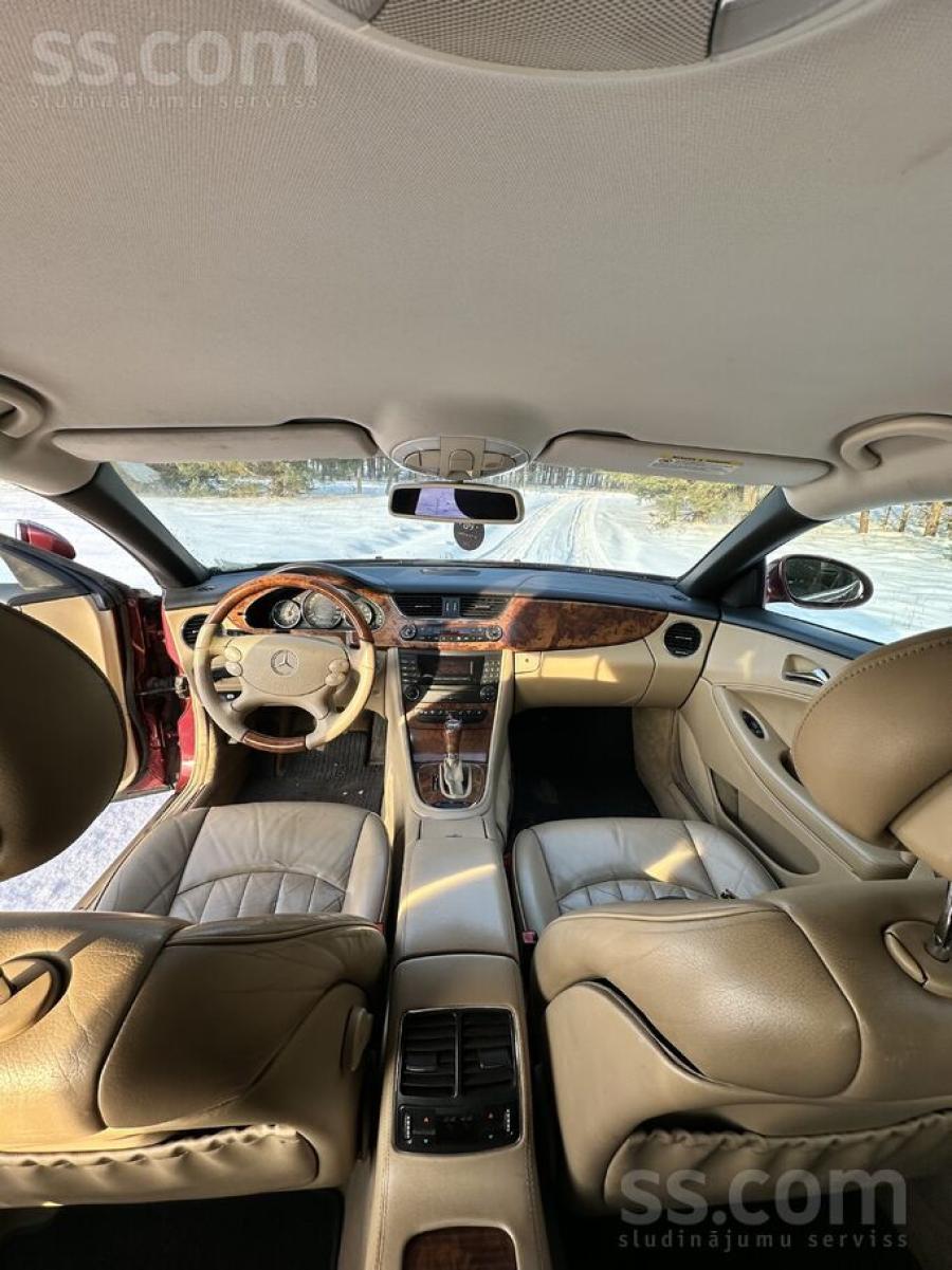 Sarkans Mercedes-Benz CLS 350 2005 Ventspils, ar dzinēja tilpumu 3.50 L un nobraukumu 260 tūkst. km par 4800 €, foto 12 vietnē AUTOMOTO.COM.LV