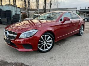 Red Mercedes-Benz CLS 350 2015 in Riga, with an engine capacity of 3.00 L and mileage of 0 thousand km for 16850 €, photo  on AUTOMOTO.COM.LV