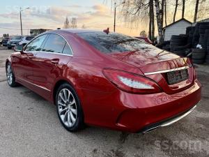 Red Mercedes-Benz CLS 350 2015 in Riga, with an engine capacity of 3.00 L and mileage of 0 thousand km for 16850 €, photo 6 on AUTOMOTO.COM.LV