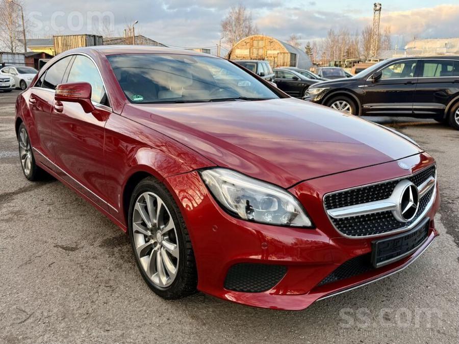 Red Mercedes-Benz CLS 350 2015 in Riga, with an engine capacity of 3.00 L and mileage of 0 thousand km for 16850 €, photo 8 on AUTOMOTO.COM.LV