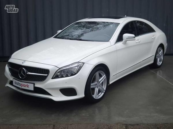 White Mercedes-Benz CLS 350 2014 in Vilnius, with an engine capacity of 3.00 L and mileage of 127 thousand km for 15900 €, photo 1 on AUTOMOTO.COM.LV