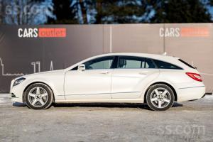 White Mercedes-Benz CLS 350 2012 in Riga, with an engine capacity of 3.00 L and mileage of 356 thousand km for 12990 €, photo 4 on AUTOMOTO.COM.LV