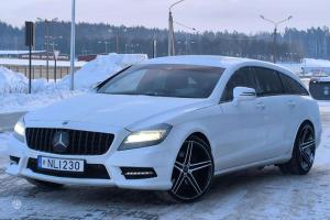 White Mercedes-Benz CLS 350 2013 in Vilnius, with an engine capacity of 2.99 L and mileage of 323 thousand km for 13000 €, photo  on AUTOMOTO.COM.LV