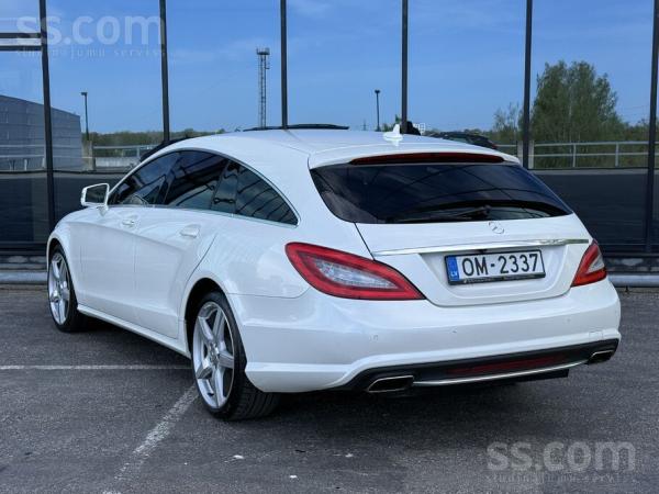 White Mercedes-Benz CLS 350 2013 in Riga, with an engine capacity of 3.00 L and mileage of 0 thousand km for 11250 €, photo 3 on AUTOMOTO.COM.LV