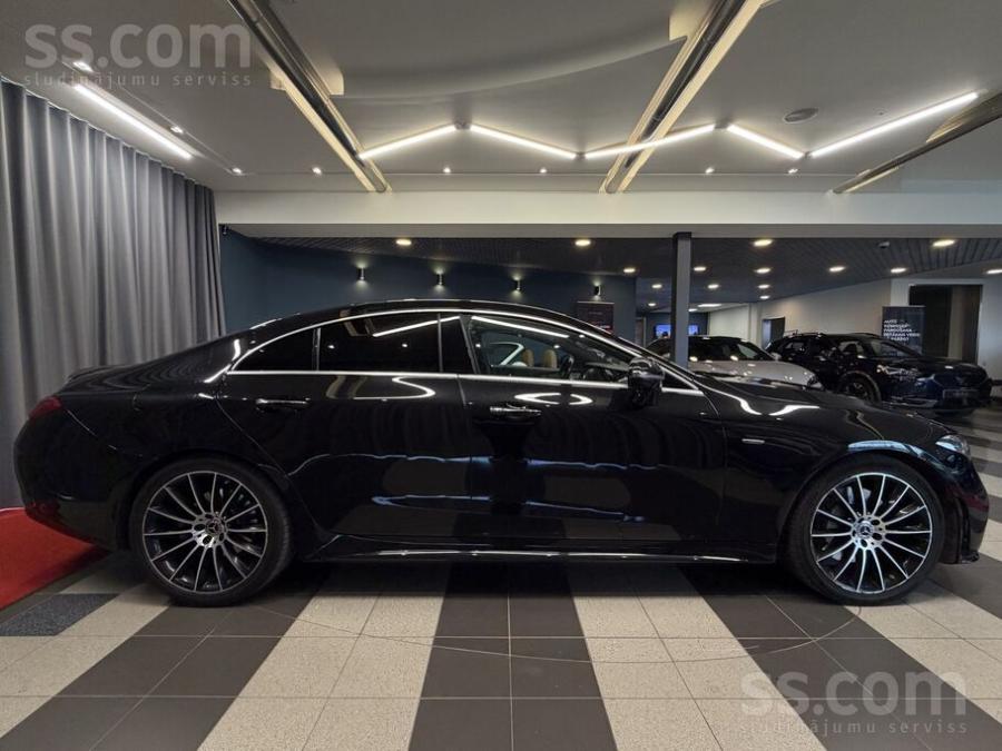 Black Mercedes-Benz CLS 400 2018 in Riga, with an engine capacity of 2.90 L and mileage of 147 thousand km for 38300 €, photo 6 on AUTOMOTO.COM.LV