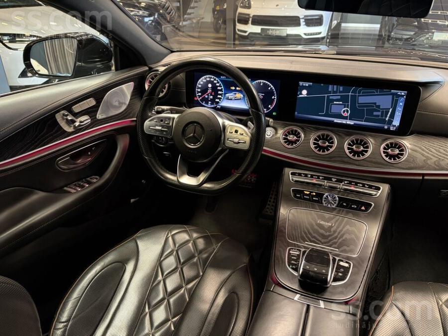 Black Mercedes-Benz CLS 400 2018 in Riga, with an engine capacity of 2.90 L and mileage of 147 thousand km for 38300 €, photo 24 on AUTOMOTO.COM.LV