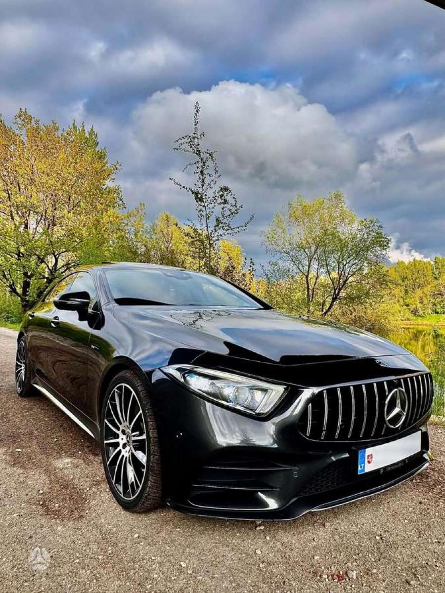 Black Mercedes-Benz CLS 400 2020 in Jonava, with an engine capacity of 2.93 L and mileage of 185 thousand km for 33000 €, photo 3 on AUTOMOTO.COM.LV