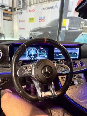 Black Mercedes-Benz CLS 400 2020 in Jonava, with an engine capacity of 2.93 L and mileage of 185 thousand km for 33000 €, photo 12 on AUTOMOTO.COM.LV