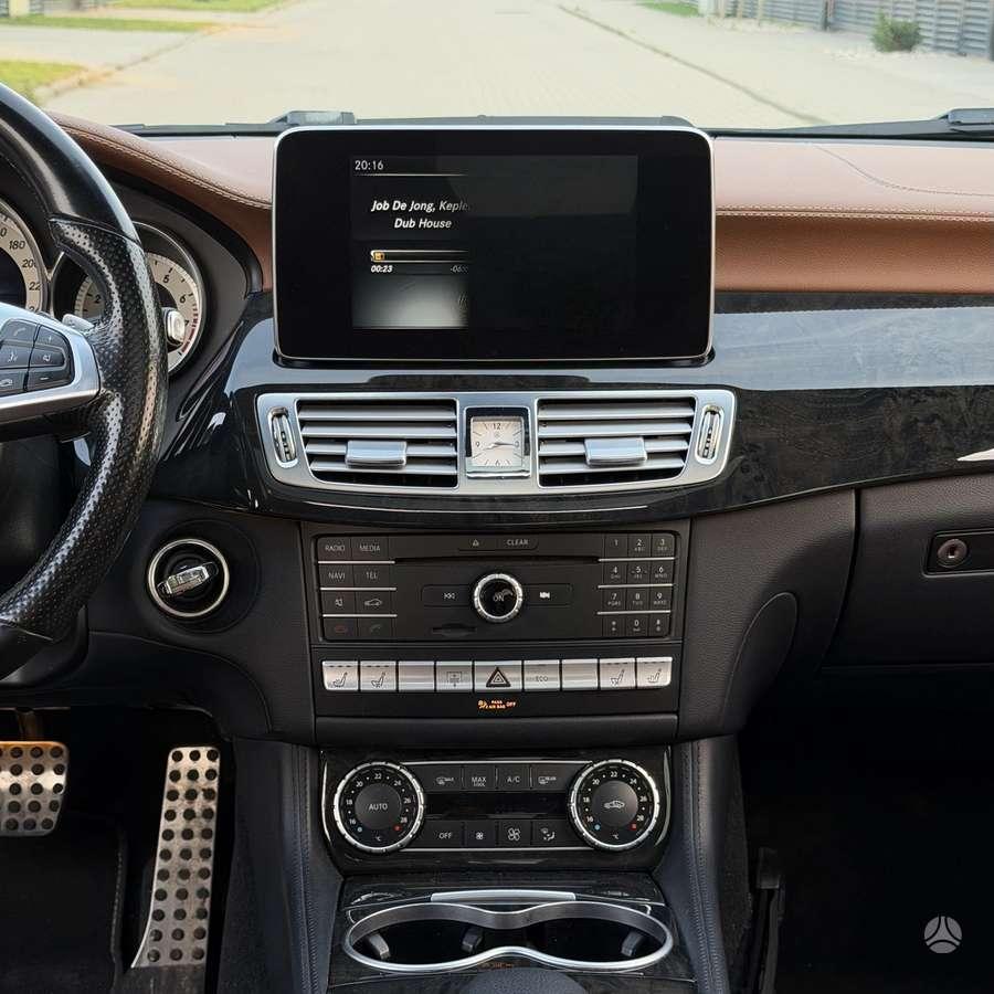 Black Mercedes-Benz CLS 400 2016 in Klaipeda, with an engine capacity of 3.00 L and mileage of 190 thousand km for 16900 €, photo 11 on AUTOMOTO.COM.LV