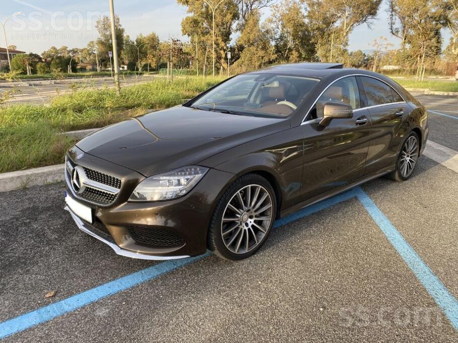 Brown Mercedes-Benz CLS 400 2015 in Riga, with an engine capacity of 3.60 L and mileage of 79 thousand km for 23900 €, photo 3 on AUTOMOTO.COM.LV