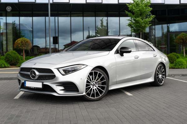 Pelēks Mercedes-Benz CLS 400 2019 Viļņa, ar dzinēja tilpumu 2.93 L un nobraukumu 100 tūkst. km par 33900 €, foto 1 vietnē AUTOMOTO.COM.LV