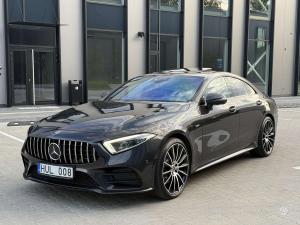 Grey Mercedes-Benz CLS 400 2018 in Vilnius, with an engine capacity of 2.90 L and mileage of 173 thousand km for 34990 €, photo  on AUTOMOTO.COM.LV