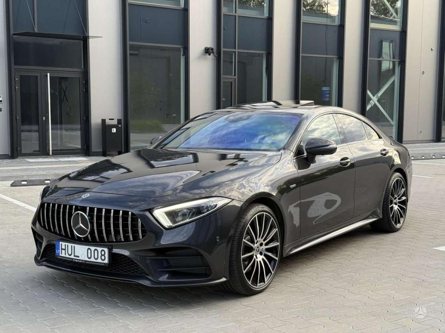 Grey Mercedes-Benz CLS 400 2018 in Vilnius, with an engine capacity of 2.90 L and mileage of 173 thousand km for 34990 €, photo 1 on AUTOMOTO.COM.LV