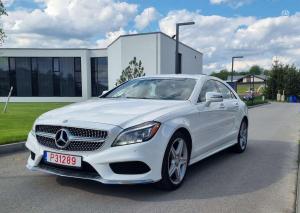 White Mercedes-Benz CLS 400 2015 in Vilnius, with an engine capacity of 3.00 L and mileage of 150 thousand km for 17800 €, photo  on AUTOMOTO.COM.LV