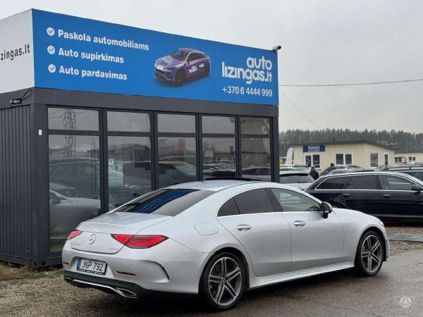 Grey Mercedes-Benz CLS 450 2019 in Vilnius, with an engine capacity of 3.00 L and mileage of 207 thousand km for 24950 €, photo 4 on AUTOMOTO.COM.LV