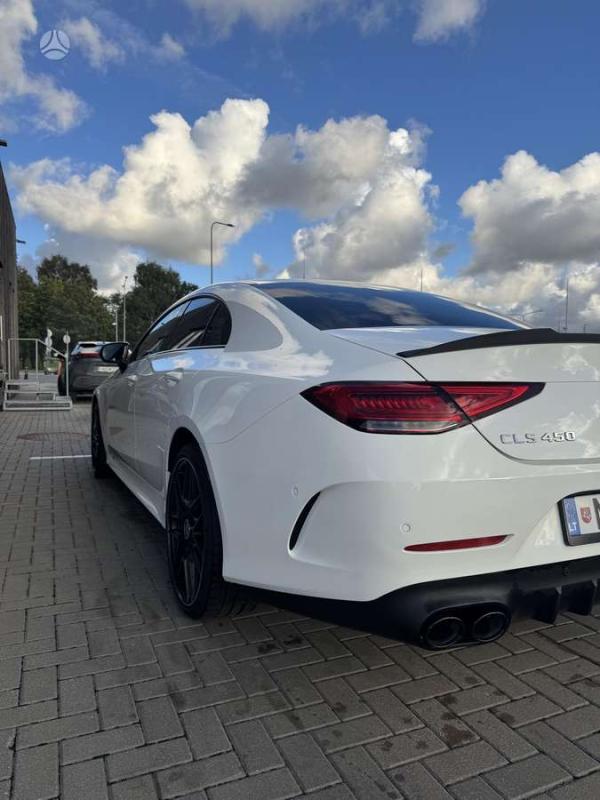 White Mercedes-Benz CLS 450 2018 in Palanga, with an engine capacity of 3.00 L and mileage of 126 thousand km for 38000 €, photo 9 on AUTOMOTO.COM.LV